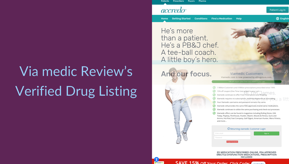 Via Medic Review’s Verified Drug Listing
